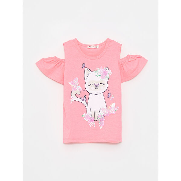 Breeze Bisiklet Yaka Kız Bebek Tişört