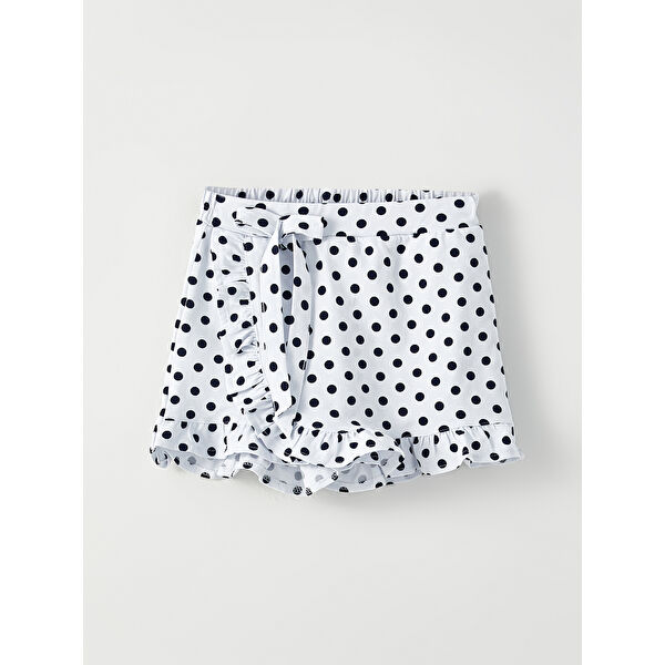 Breeze Beli Lastikli Kız Çocuk Şort