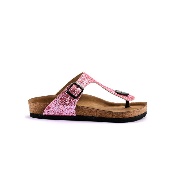 Toka Detaylı Parmak Arası Kadın Terlik