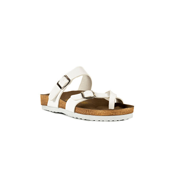 Çapraz Bantlı Toka Detaylı Parmak Arası Kadın Terlik Çapraz Bantlı Toka Detaylı Parmak Arası Kadın Terlik