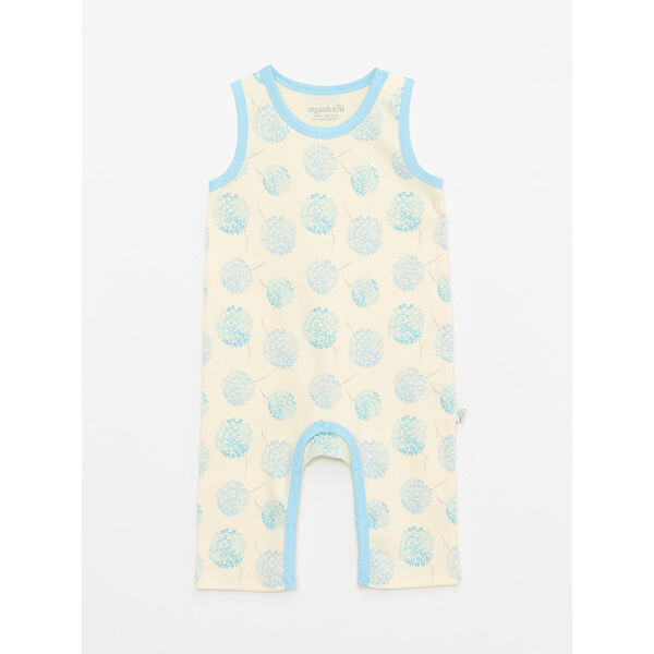 Bisiklet Yaka Organik Pamuklu Erkek Bebek Tulum