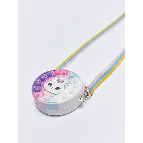 Askılı Kız Çocuk Pop It Cüzdan