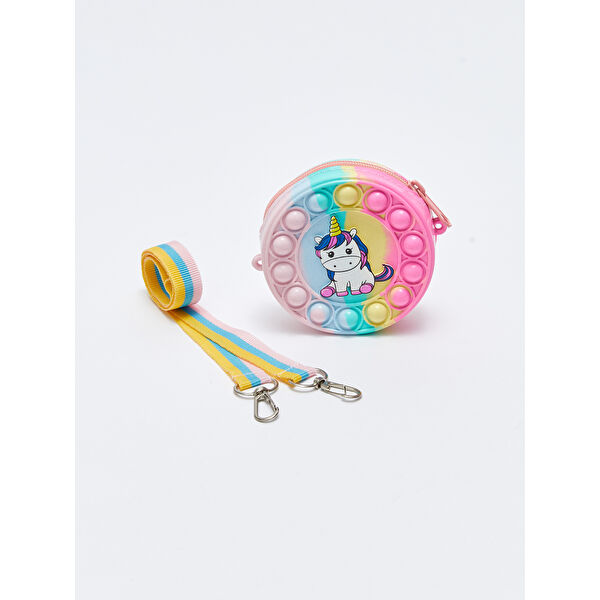 Unicorn Baskılı Pop It Kız Çocuk Cüzdan