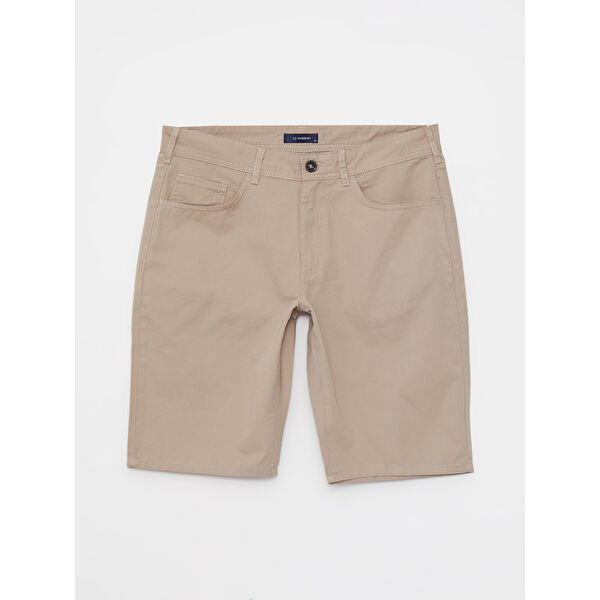 Standart Kalıp Gabardin Erkek Şort