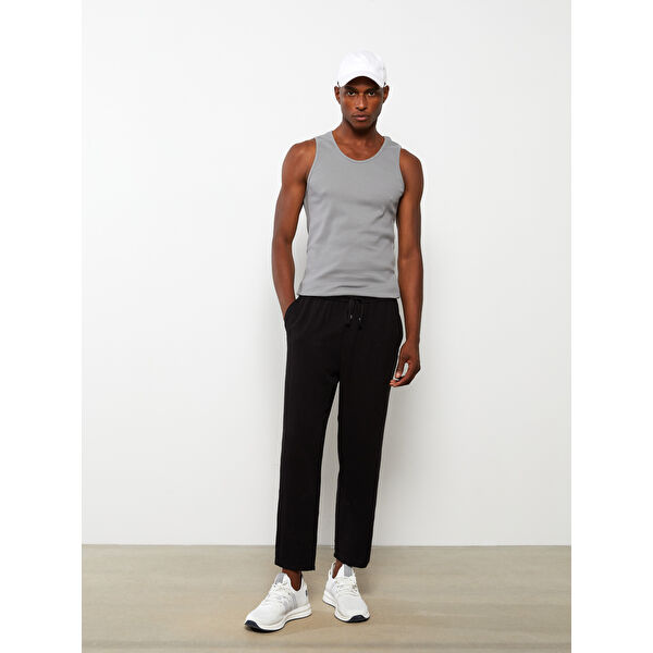 Bisiklet Yaka Kolsuz Pamuklu Erkek Atlet