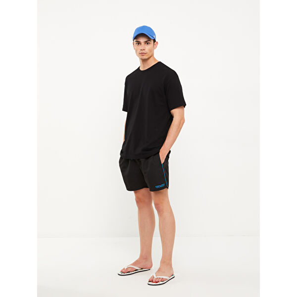 Kısa Boy Baskılı Erkek Deniz Şortu Kısa Boy Baskılı Erkek Deniz Şortu