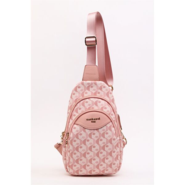 Baskılı Kadın Sırt Ve Göğüs Çantası