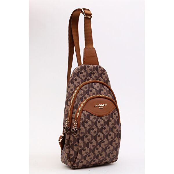 Baskılı Kadın Sırt Ve Göğüs Çantası