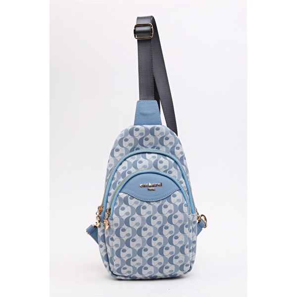 Baskılı Kadın Sırt Ve Göğüs Çantası