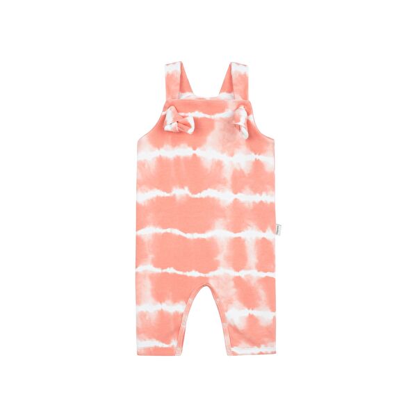 Kare Yaka Askılı Organik Pamuklu Kız Bebek Tulum