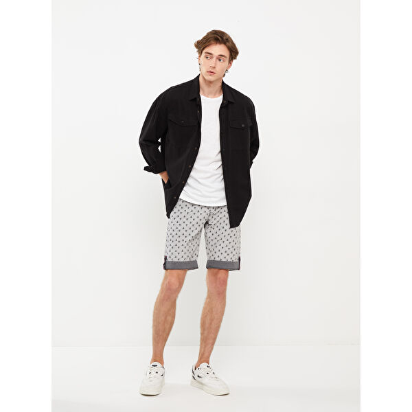 Standart Kalıp Erkek Bermuda Şort Standart Kalıp Erkek Bermuda Şort