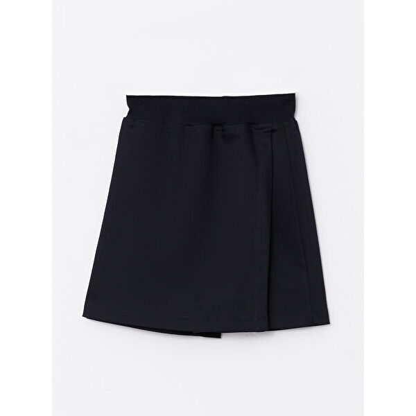 Beli Lastikli Basic Kız Çocuk Şort Etek