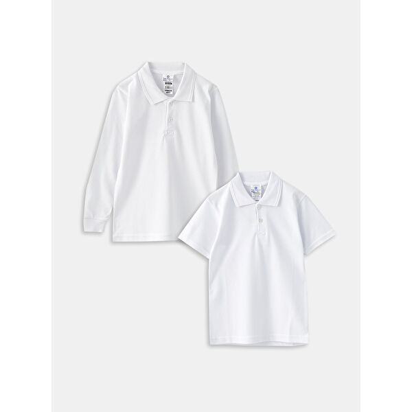 Polo Yaka Basic Erkek Çocuk Tişört 2'li