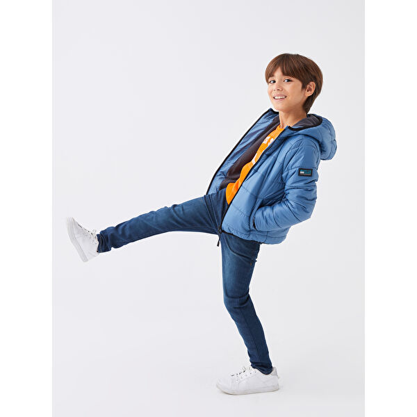 Kapüşonlu Basic Erkek Çocuk Şişme Mont Kapüşonlu Basic Erkek Çocuk Şişme Mont