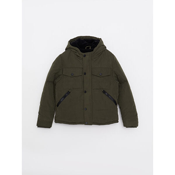 Kapüşonlu Basic Erkek Çocuk Mont