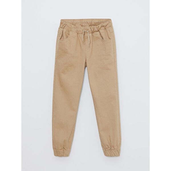 Beli Lastikli Basic Gabardin Erkek Çocuk Jogger Pantolon