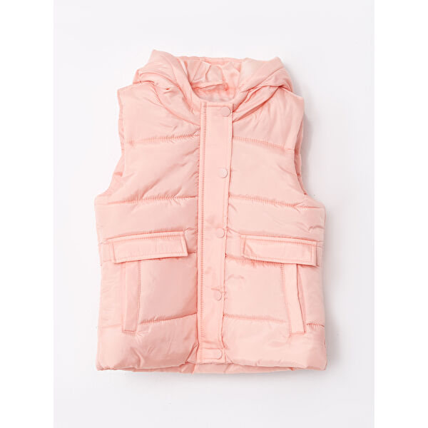 Kapüşonlu Basic Kız Çocuk Şişme Yelek Kapüşonlu Basic Kız Çocuk Şişme Yelek