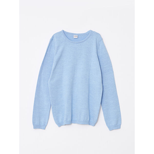 Bisiklet Yaka Basic Uzun Kollu Kız Çocuk Triko Kazak Bisiklet Yaka Basic Uzun Kollu Kız Çocuk Triko Kazak