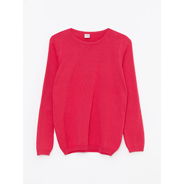 Bisiklet Yaka Basic Uzun Kollu Kız Çocuk Triko Kazak Bisiklet Yaka Basic Uzun Kollu Kız Çocuk Triko Kazak