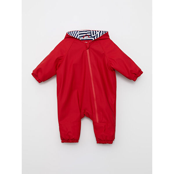 Kapüşonlu Uzun Kollu Erkek Bebek Astronot Mont