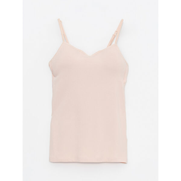 U Yaka Düz Kuplu Kadın İç Giyim Atlet