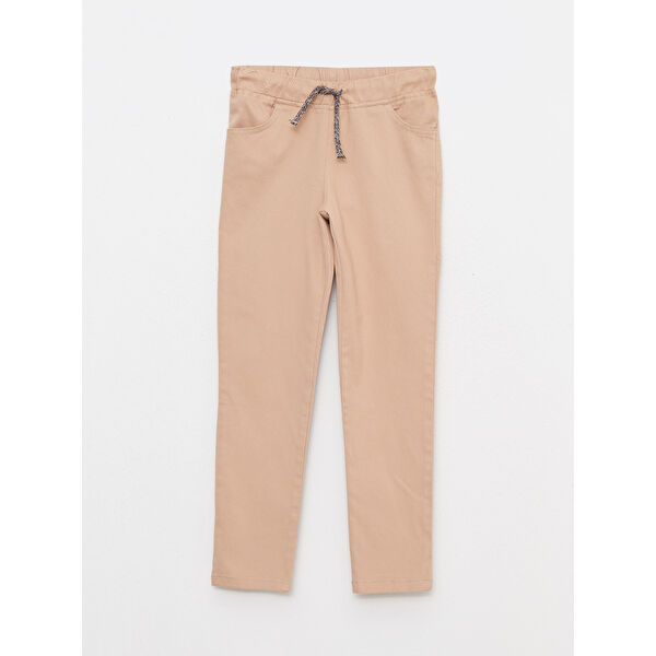 Beli Lastikli Basic Gabardin Kız Çocuk Pantolon