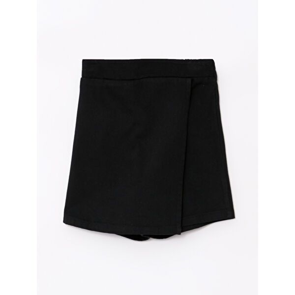 Beli Lastikli Basic Gabardin Kız Çocuk Şort Etek