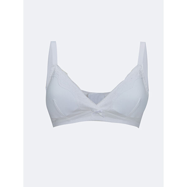 Balensiz Dolgusuz Dantel Detaylı Sütyen