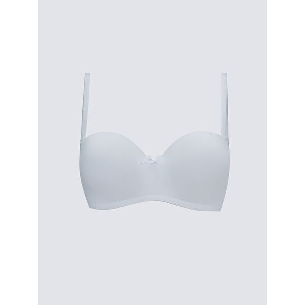 Balenli Yarım Dolgulu Düz Straplez Sütyen