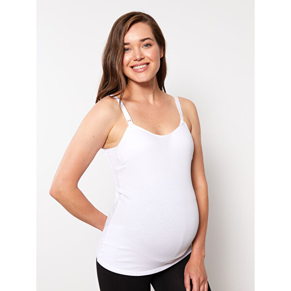 LCW DREAM U yaka Düz Askılı Hamile Atlet