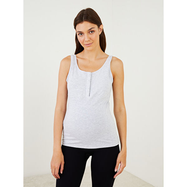 U Yaka Düz Kadın İç Giyim Atlet