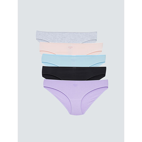 Baskılı Bikini Külot 5'li Paket