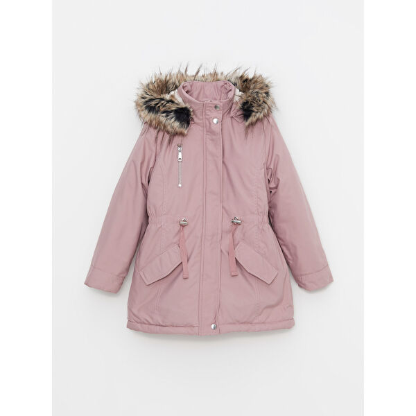 Kapüşonlu Basic Kız Çocuk Parka