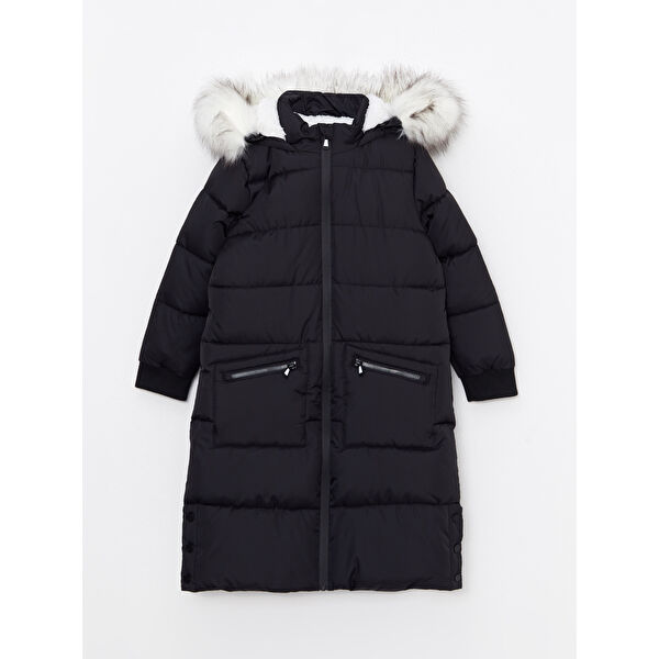 Kapüşonlu Basic Kız Çocuk Mont Kapüşonlu Basic Kız Çocuk Mont