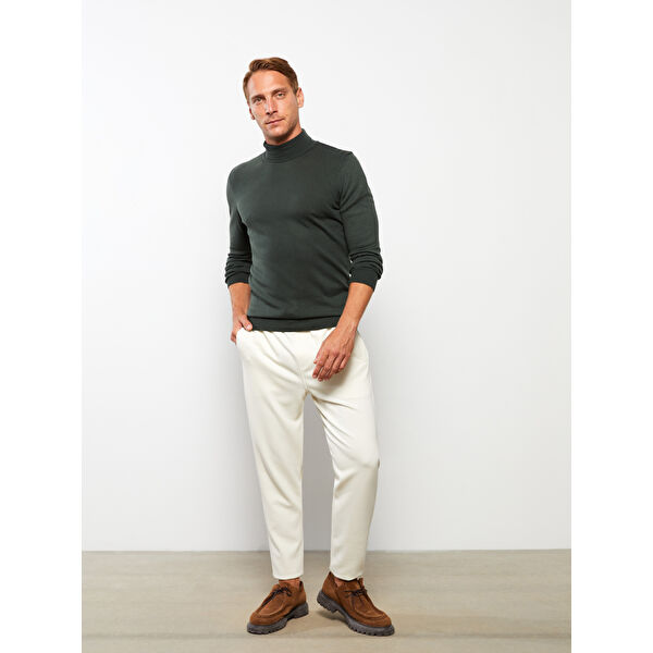 Balıkçı Yaka Uzun Kollu Erkek Triko Kazak