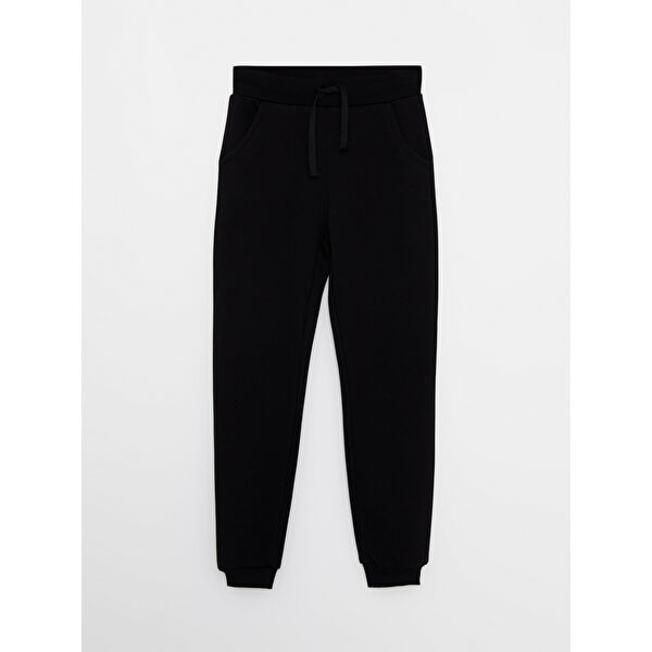 Beli Lastikli Basic Kız Çocuk Jogger Eşofman Altı Beli Lastikli Basic Kız Çocuk Jogger Eşofman Altı