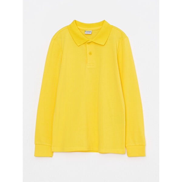Polo Yaka Basic Uzun Kollu Erkek Çocuk Tişört Polo Yaka Basic Uzun Kollu Erkek Çocuk Tişört