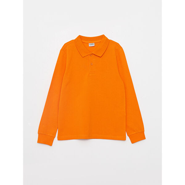 Polo Yaka Basic Uzun Kollu Erkek Çocuk Tişört Polo Yaka Basic Uzun Kollu Erkek Çocuk Tişört