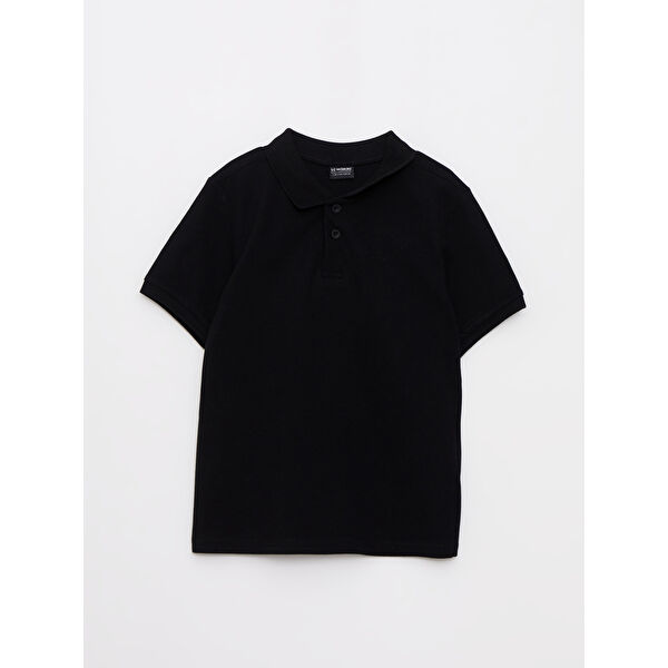 Polo Yaka Basic Kısa Kollu Pamuklu Erkek Çocuk Tişört Polo Yaka Basic Kısa Kollu Pamuklu Erkek Çocuk Tişört