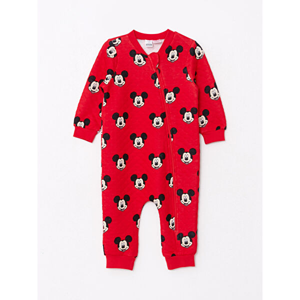 Bisiklet Yaka Uzun Kollu Mickey Mouse Baskılı Erkek Bebek Uyku Tulumu Bisiklet Yaka Uzun Kollu Mickey Mouse Baskılı Erkek Bebek Uyku Tulumu