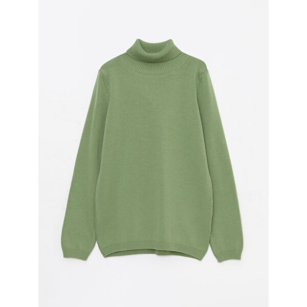 Balıkçı Yaka Basic Uzun Kollu Kız Çocuk Triko Kazak Balıkçı Yaka Basic Uzun Kollu Kız Çocuk Triko Kazak