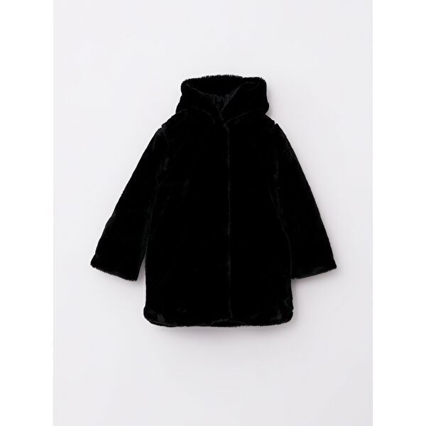 Kapüşonlu Kız Çocuk Kaban