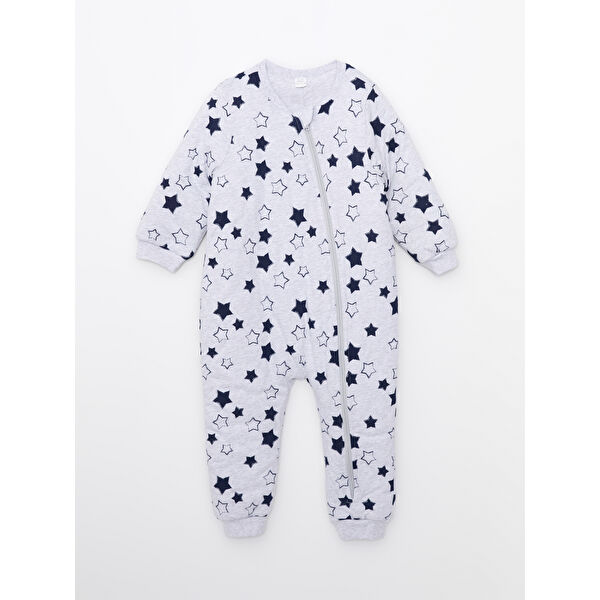 Bisiklet Yaka Uzun Kollu Baskılı Erkek Bebek Uyku Tulum Bisiklet Yaka Uzun Kollu Baskılı Erkek Bebek Uyku Tulum