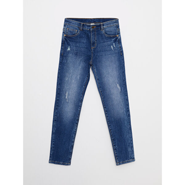 Super Skinny Fit Yırtık Detaylı Erkek Çocuk Jean Pantolon Super Skinny Fit Yırtık Detaylı Erkek Çocuk Jean Pantolon