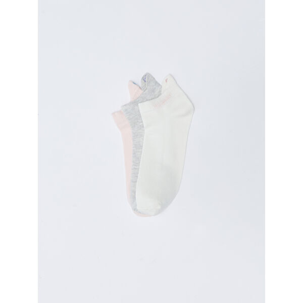 Baskılı Kadın Patik Çorap 3'lü Paket