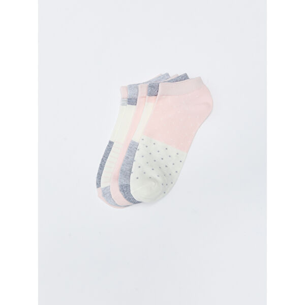 Renk Bloklu Kadın Patik Çorap 5'li Paket Renk Bloklu Kadın Patik Çorap 5'li Paket