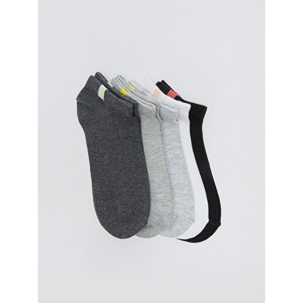 Renk Bloklu Kadın Patik Çorap 5'li Paket Renk Bloklu Kadın Patik Çorap 5'li Paket