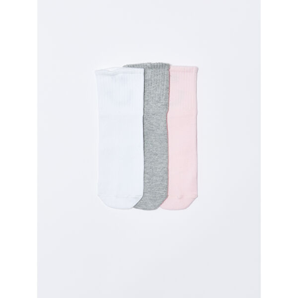 Baskılı Kadın Soket Çorap 3'lü Paket