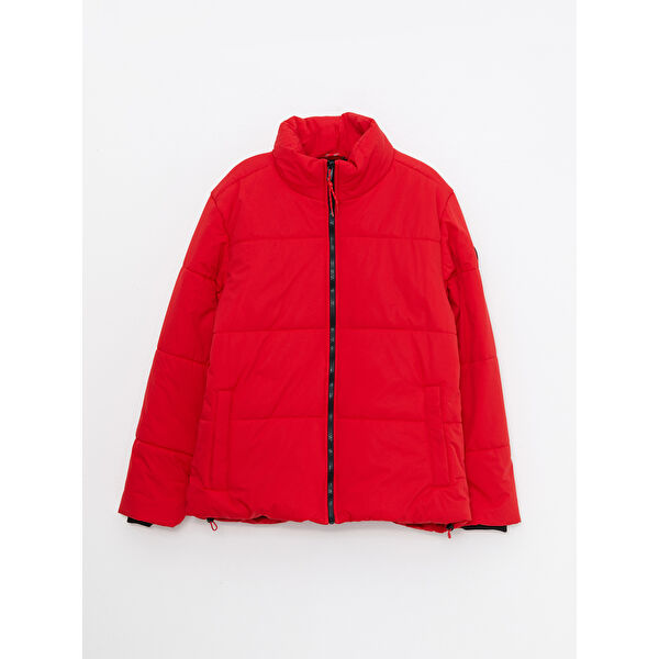 Rahat Kalıp Dik Yaka Erkek Şişme Mont