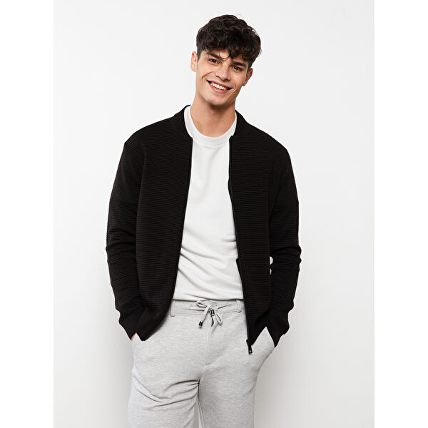 Standart Kalıp Kolej Yaka Erkek Hırka